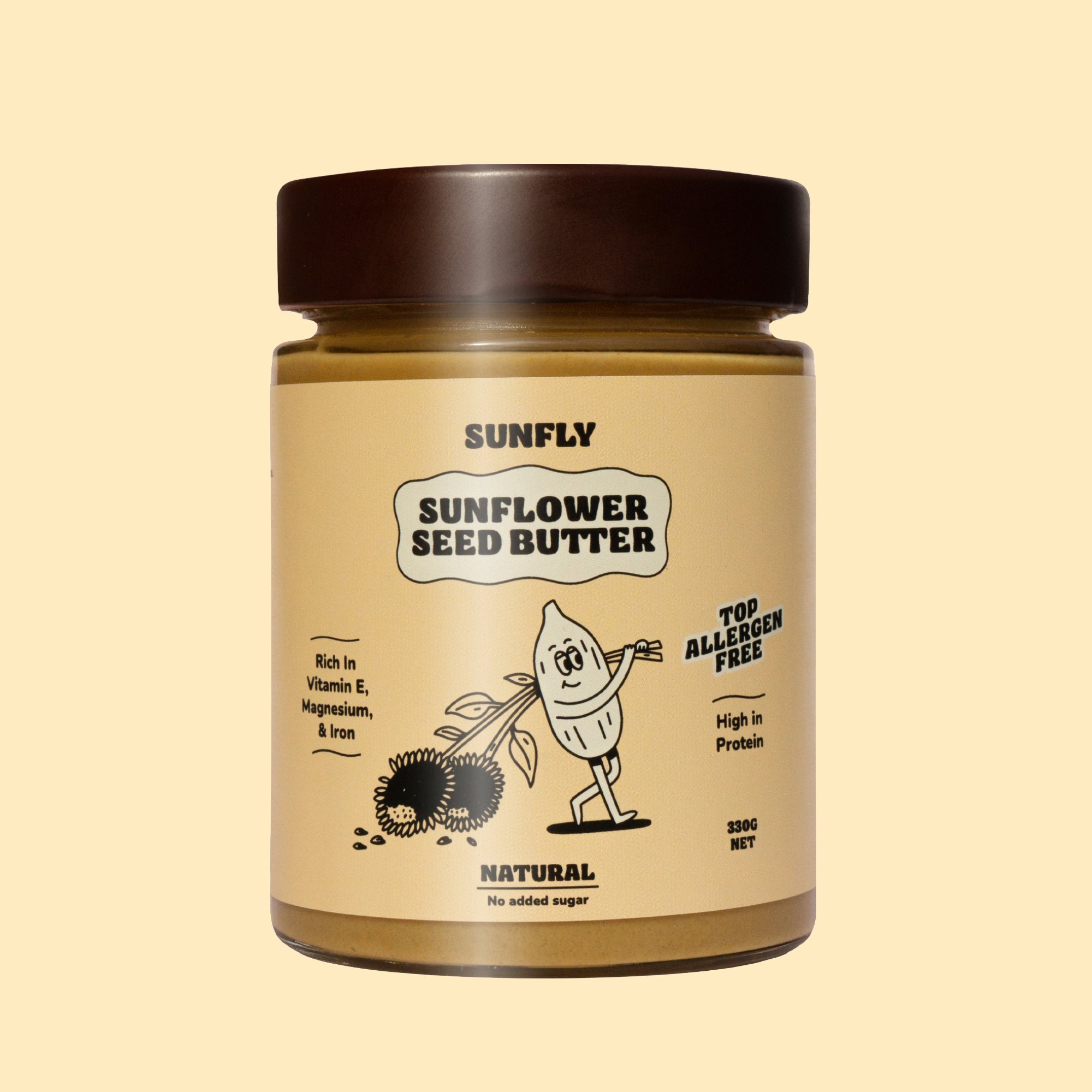 Sunflower Seed Butter: Natural No Added Sugar – SUNFLY OÜ